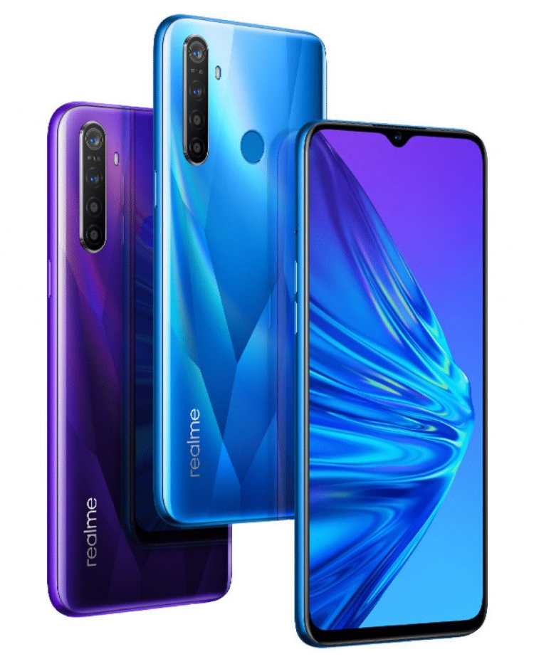 O smartphone Quad-camera Realme 5 recebeu um sensor Sony IMX386 de 12 ...